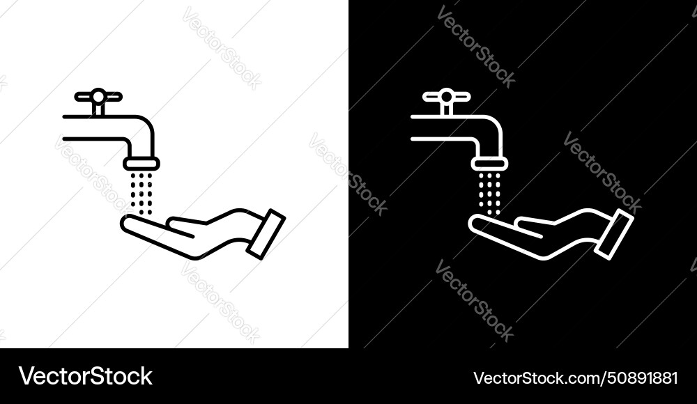 Ablution icon set ramadan wudhu symbol islamic Vector Image