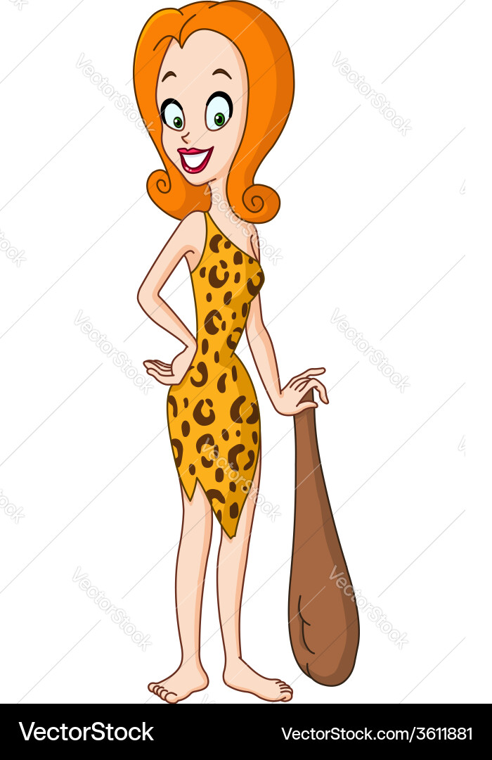 Cavewoman Cave Woman Vector Images (79)