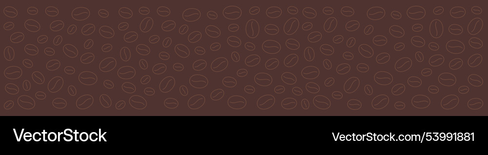 Coffee beans background Royalty Free Vector Image