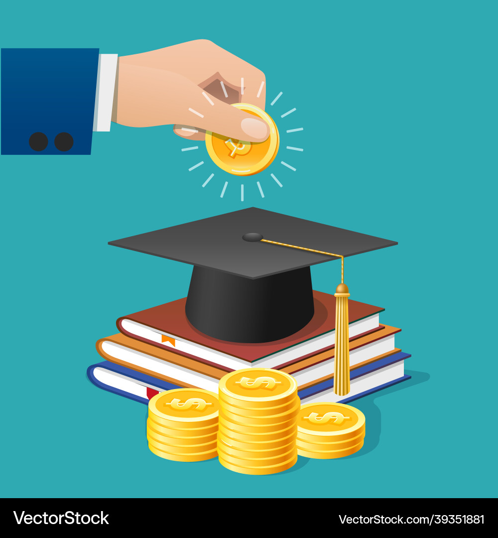 College investment Royalty Free Vector Image - VectorStock