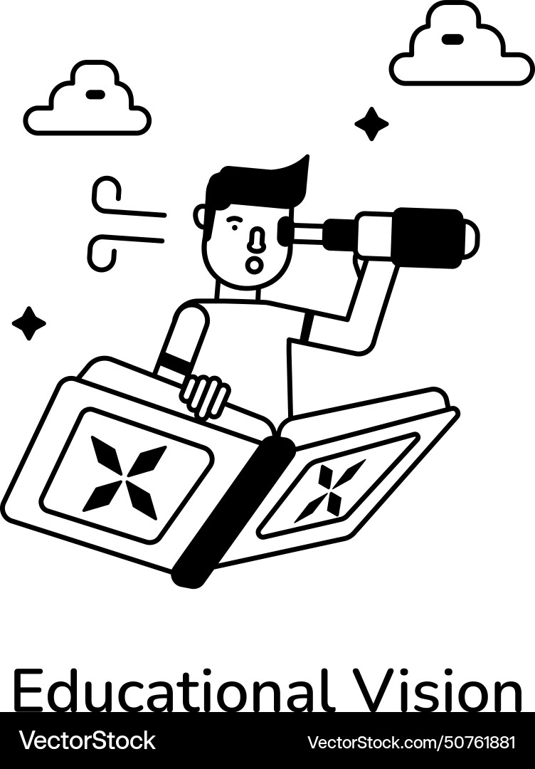 Educational vision Royalty Free Vector Image - VectorStock