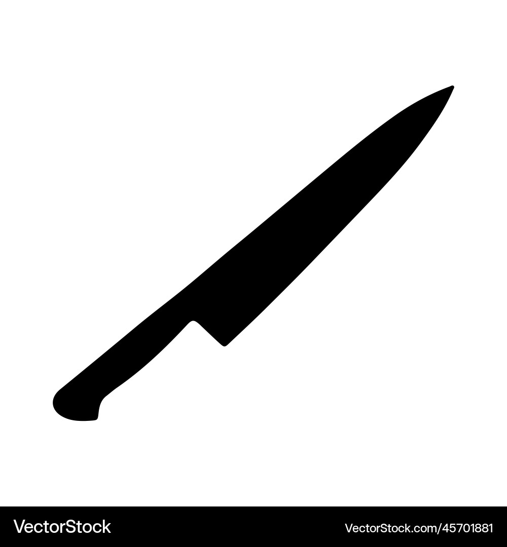 Knife silhouette Royalty Free Vector Image - VectorStock