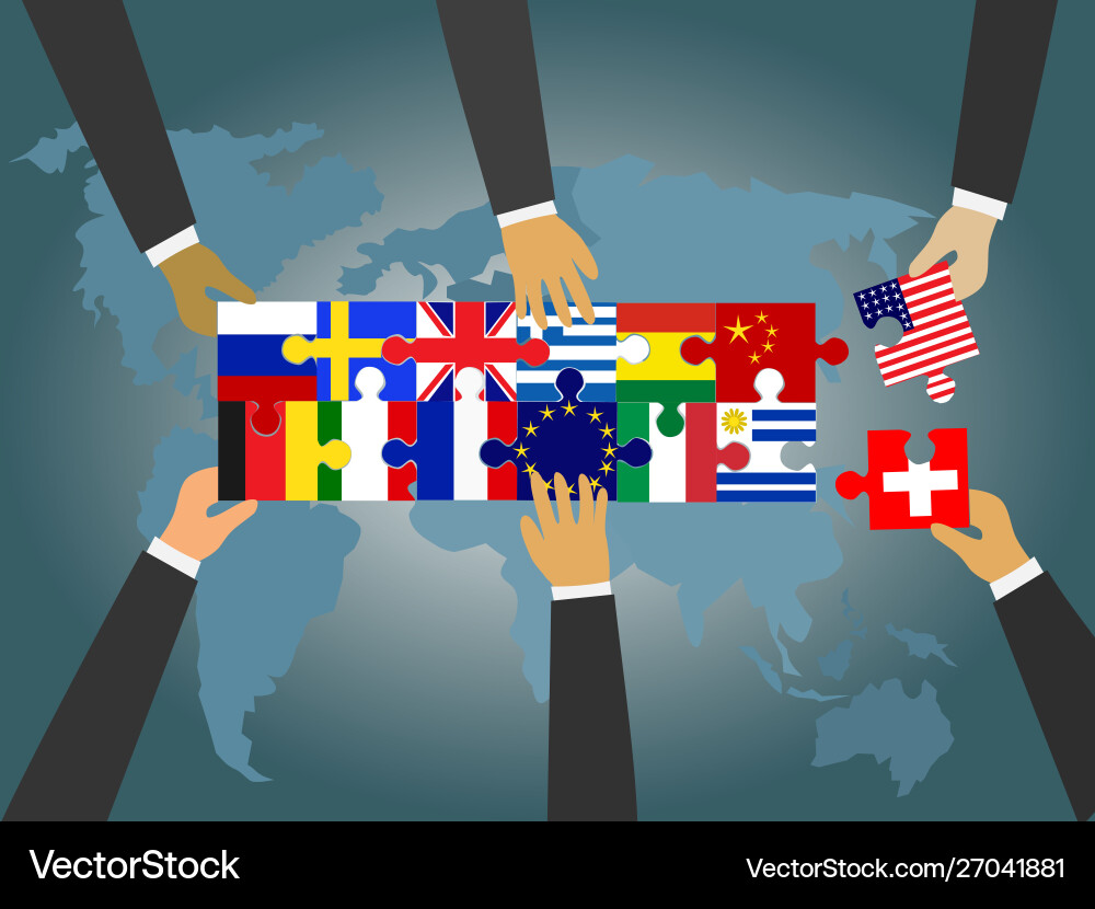 Leaders countries around world Royalty Free Vector Image