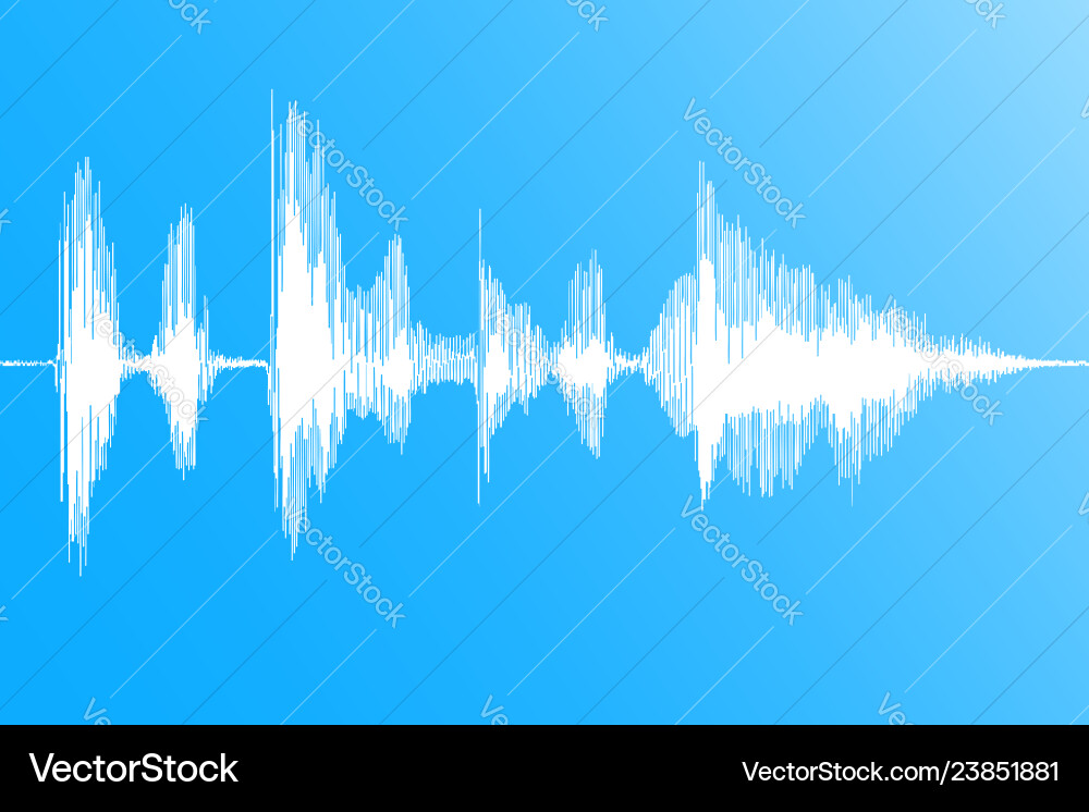 Realistic sound wave Royalty Free Vector Image