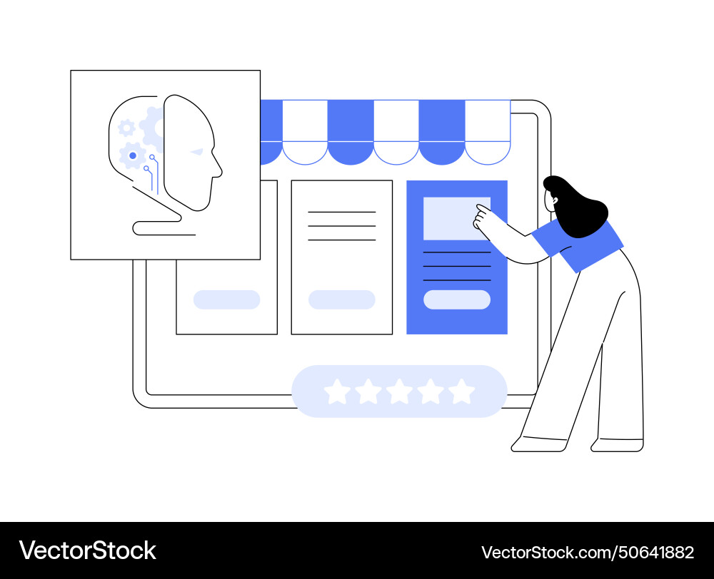 Ai-driven personalized product suggestions Vector Image