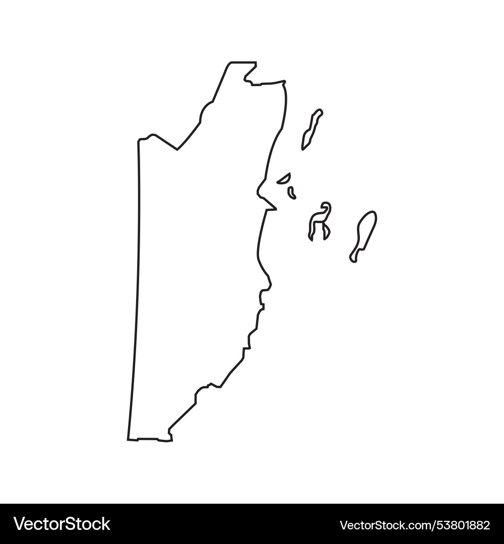 Belize map icon Royalty Free Vector Image - VectorStock