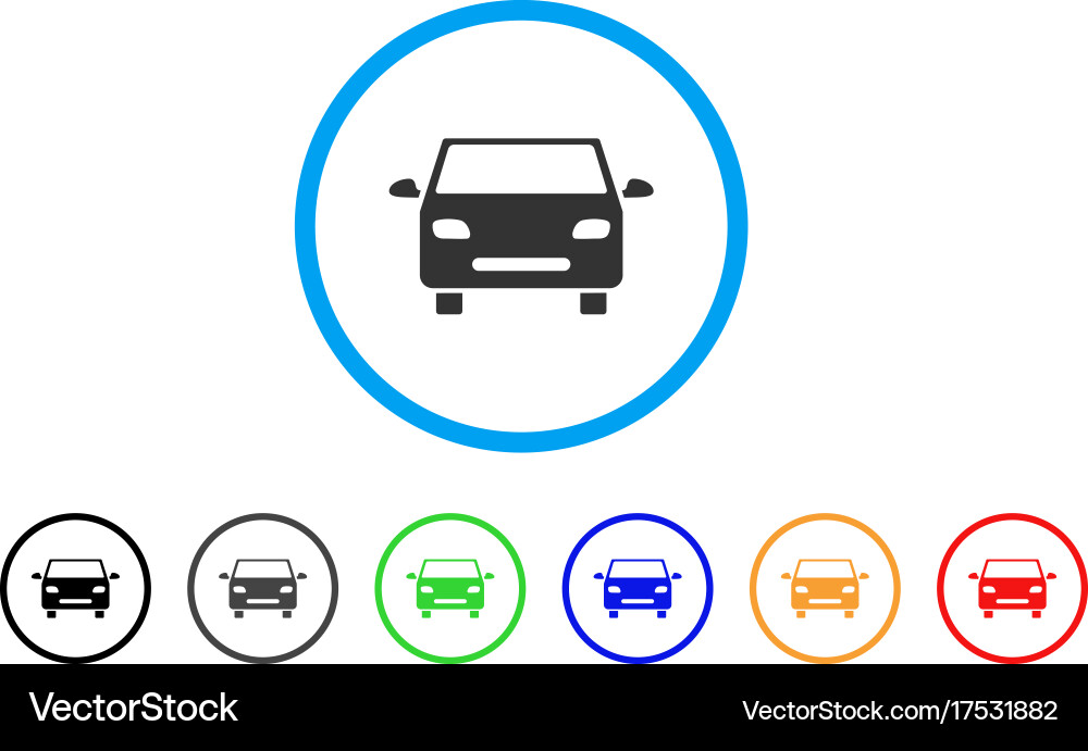 Auto abgerundete Ikone Lizenzfreies Vektorbild
