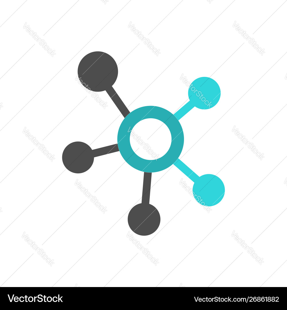 Molecule Logo-Verbindung Symbol Vorlage Lizenzfreier Vektor