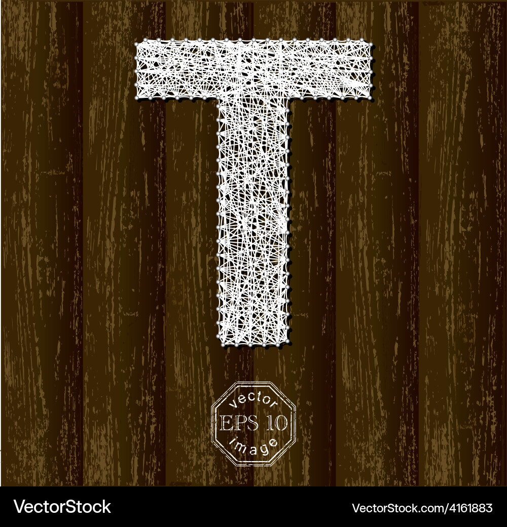 Letter t Royalty Free Vector Image - VectorStock