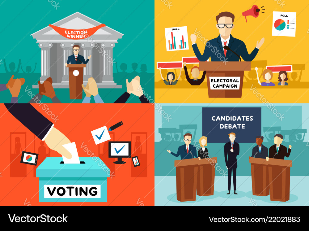 Presidential election Royalty Free Vector Image