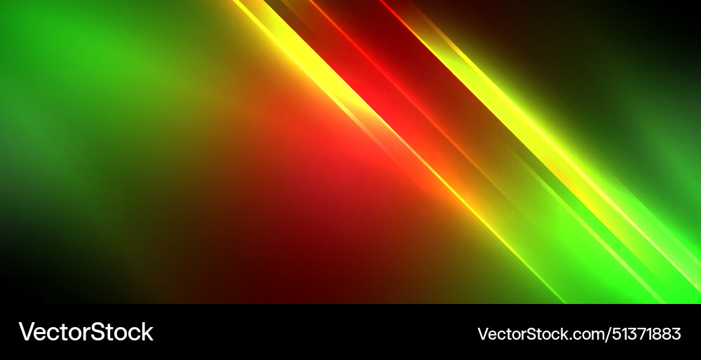Vibrant background with red yellow and green Vector Image