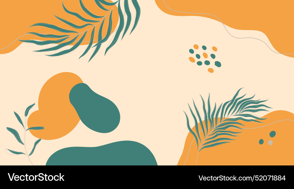Floral shape abstract Royalty Free Vector Image