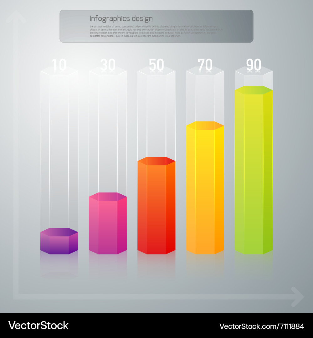 Hexagon Data Charts Royalty Free Vector Image - VectorStock