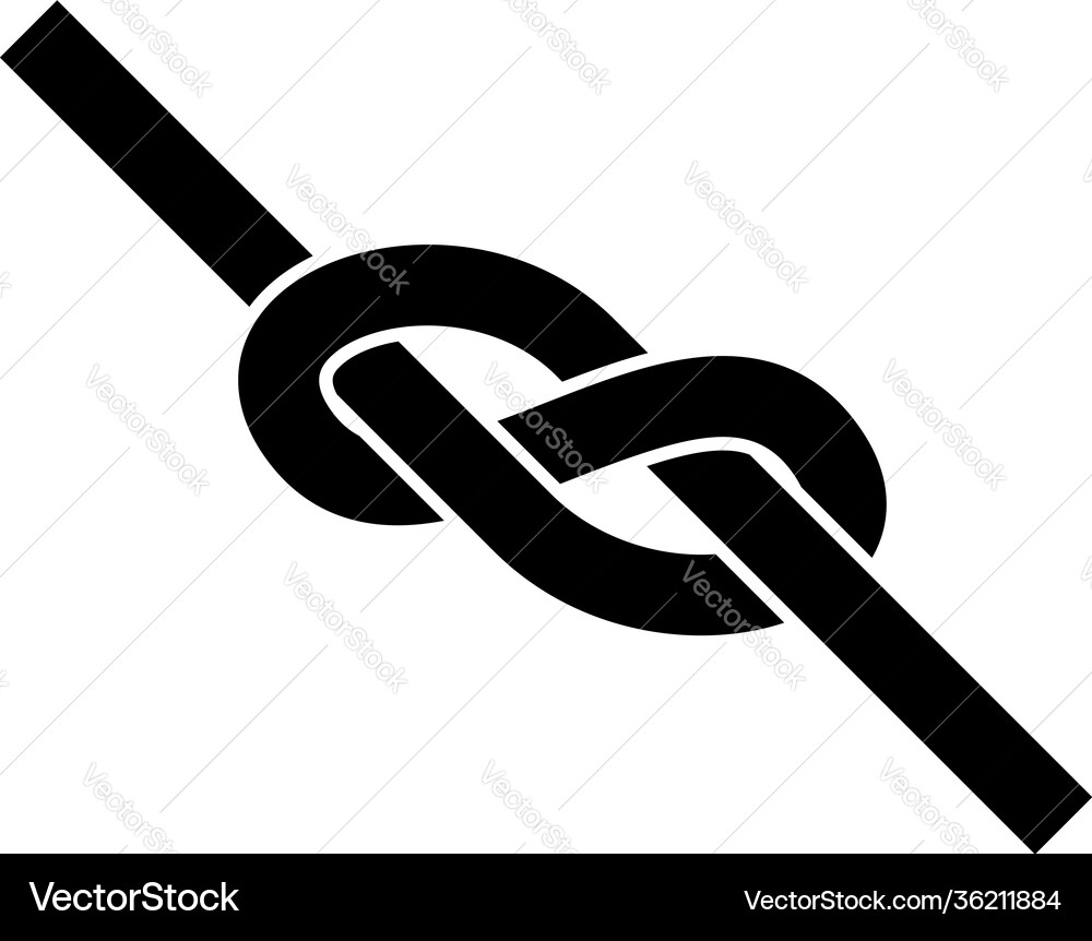 Rope Knot Icon - Climbing Royalty Free Vector Image