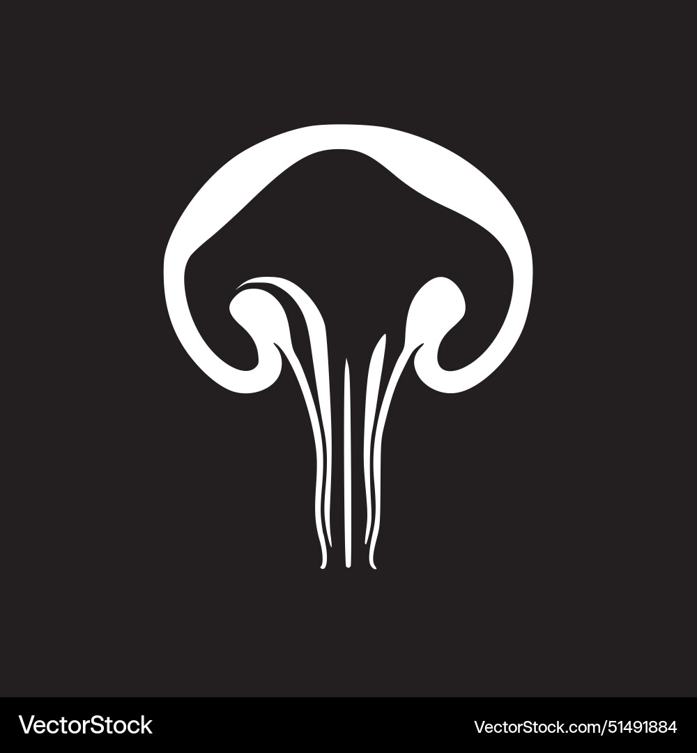 Uterus - minimalist and simple silhouette Vector Image