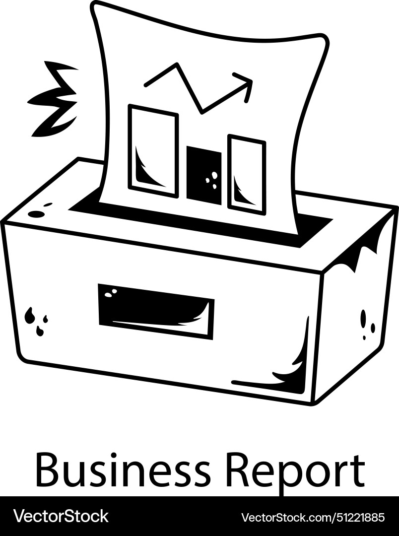 Business report Royalty Free Vector Image - VectorStock