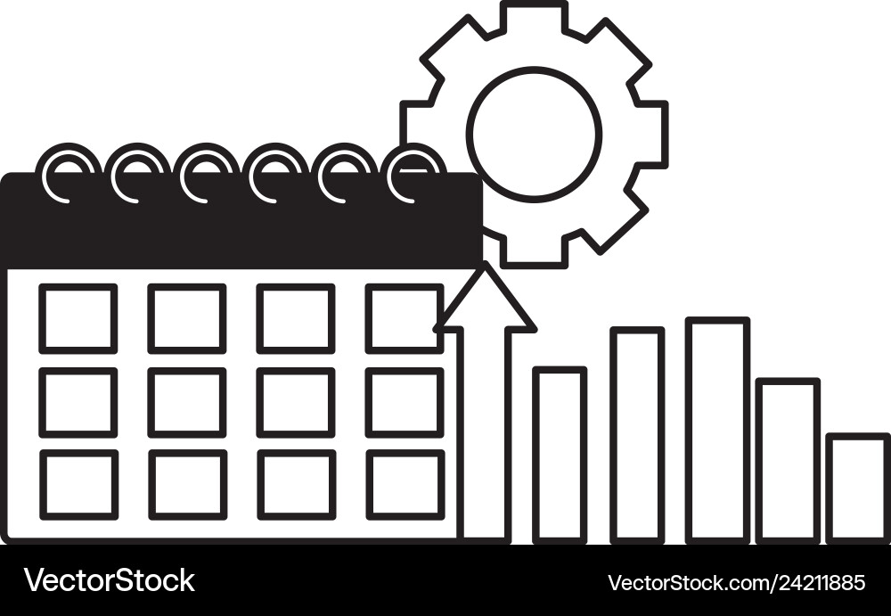 Calendar business work Royalty Free Vector Image