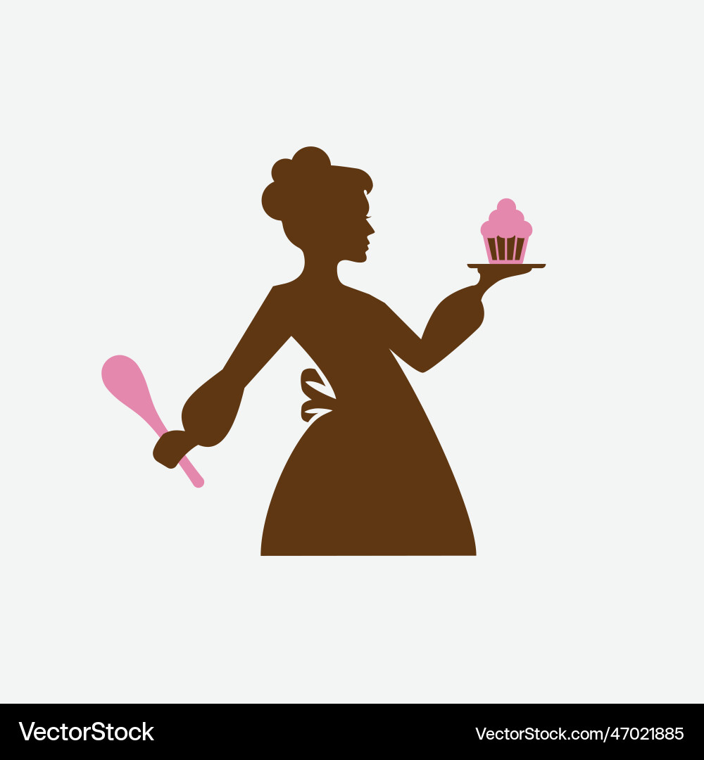 Cupcake Baker Logo Royalty Free Vector Image - VectorStock