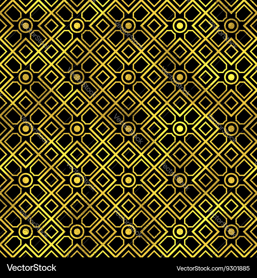 Golden Geometric Pattern Background Royalty Free Vector