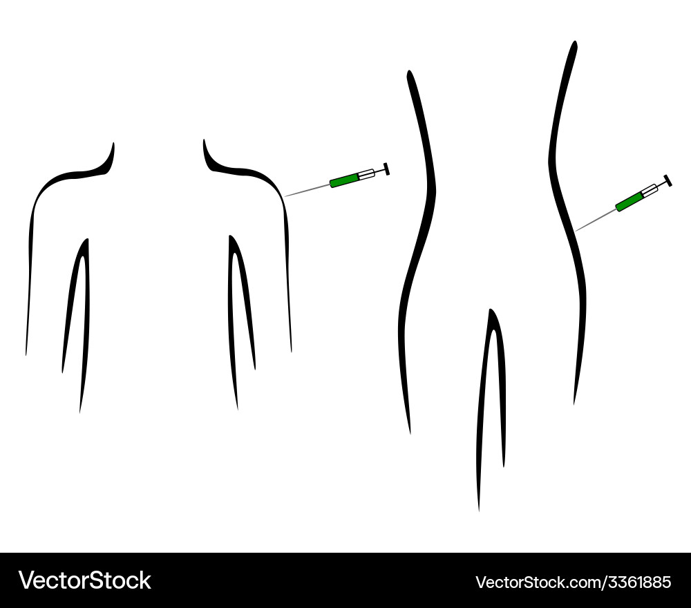 Inoculation for people Royalty Free Vector Image