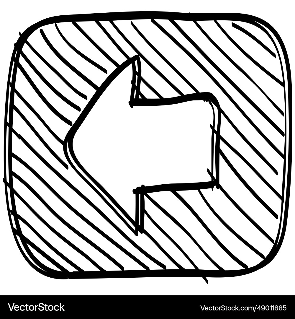 Square arrow button Royalty Free Vector Image - VectorStock