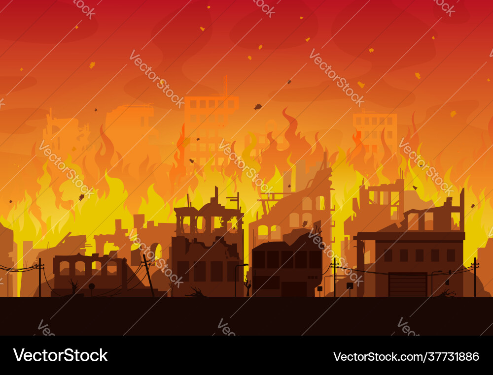 Nuclear Explosion Cartoon City Vector Images (over 200)