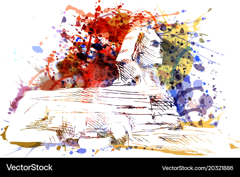 Color of a sphinx Royalty Free Vector Image - VectorStock