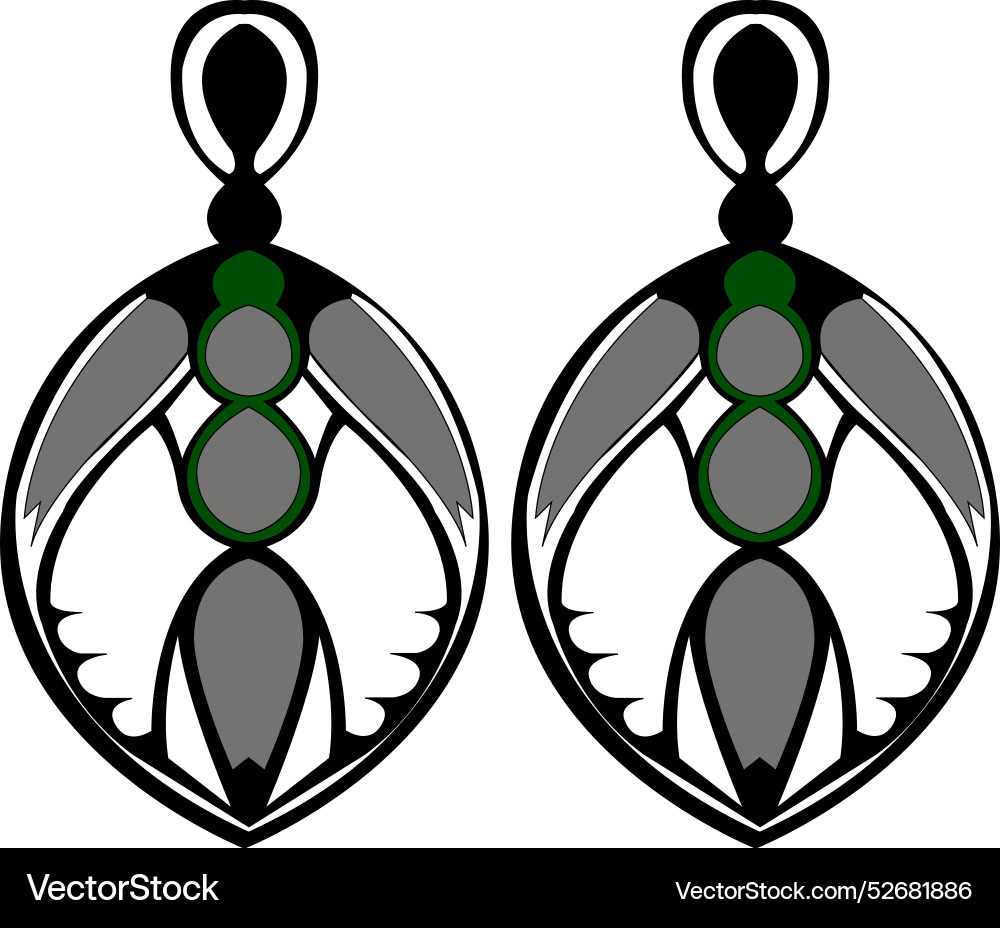 Earrings designs- jewelry Royalty Free Vector Image