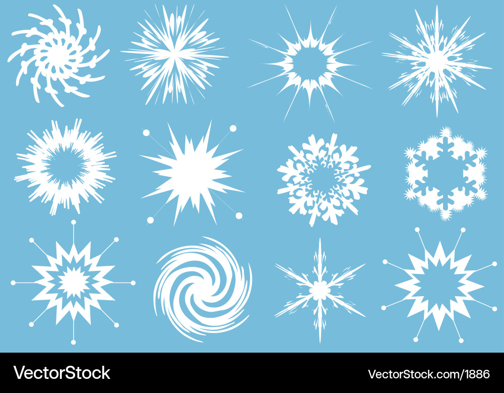 Snowflakes Royalty Free Vector Image - VectorStock