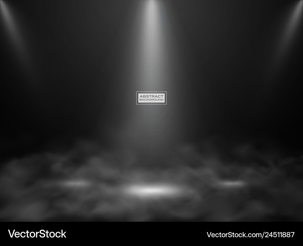 Abstract black color studio mockup background Vector Image