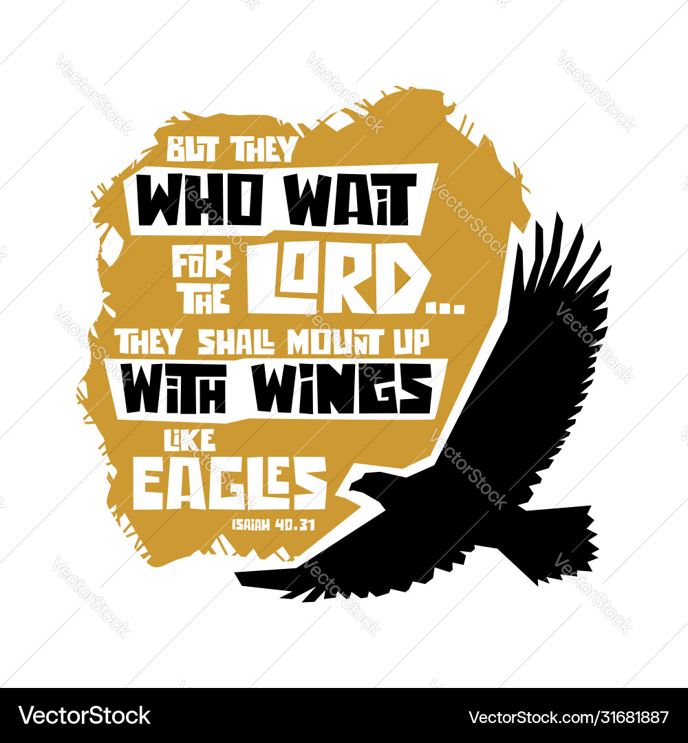 Christian typography lettering and biblical Vector Image