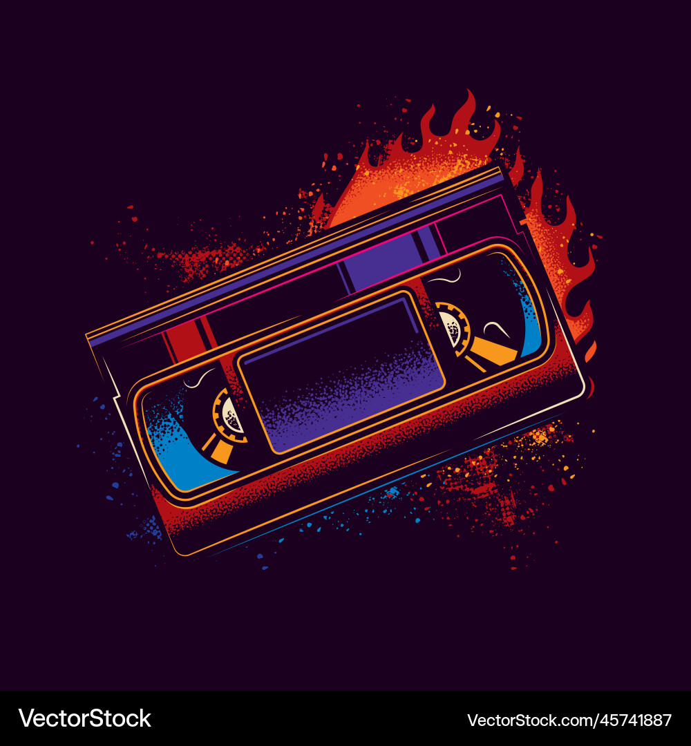 Old vhs Royalty Free Vector Image - VectorStock