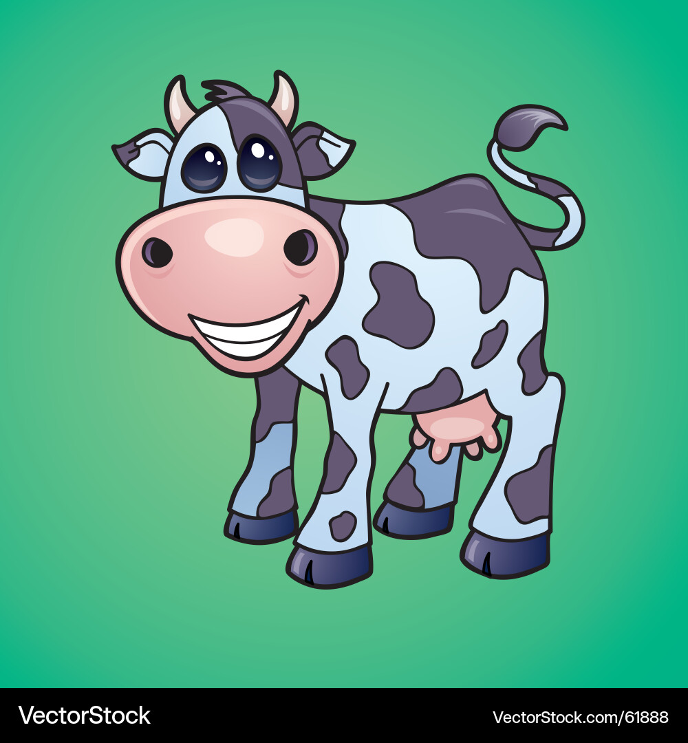 Cow mascot Royalty Free Vector Image - VectorStock