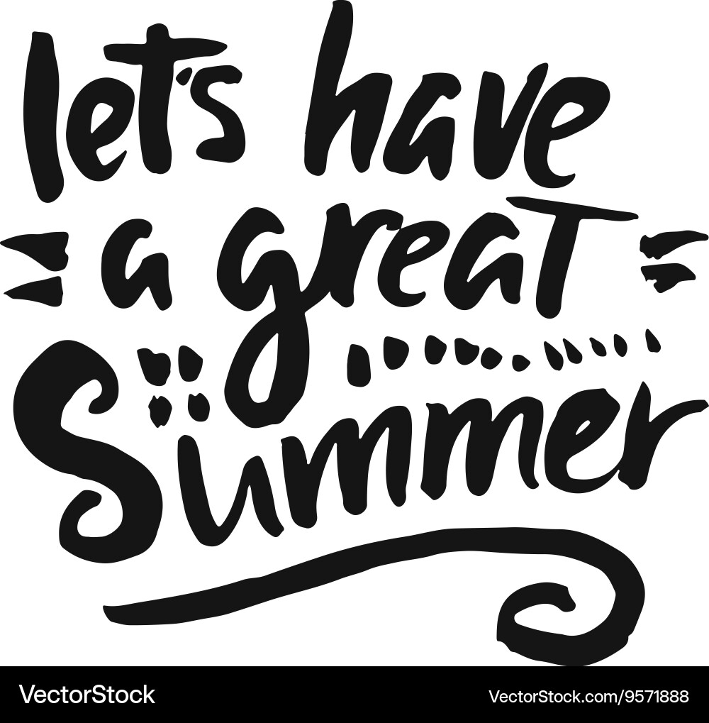 Hand drawn lettering Royalty Free Vector Image