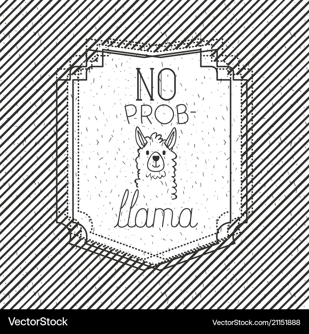 No problem message with hand made font Royalty Free Vector