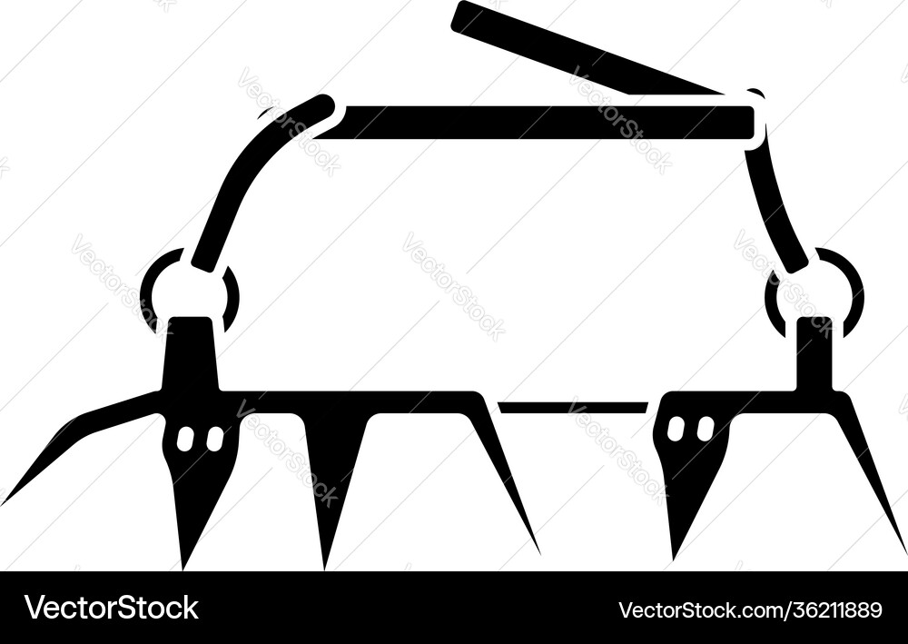Alpinist crampon icon Royalty Free Vector Image