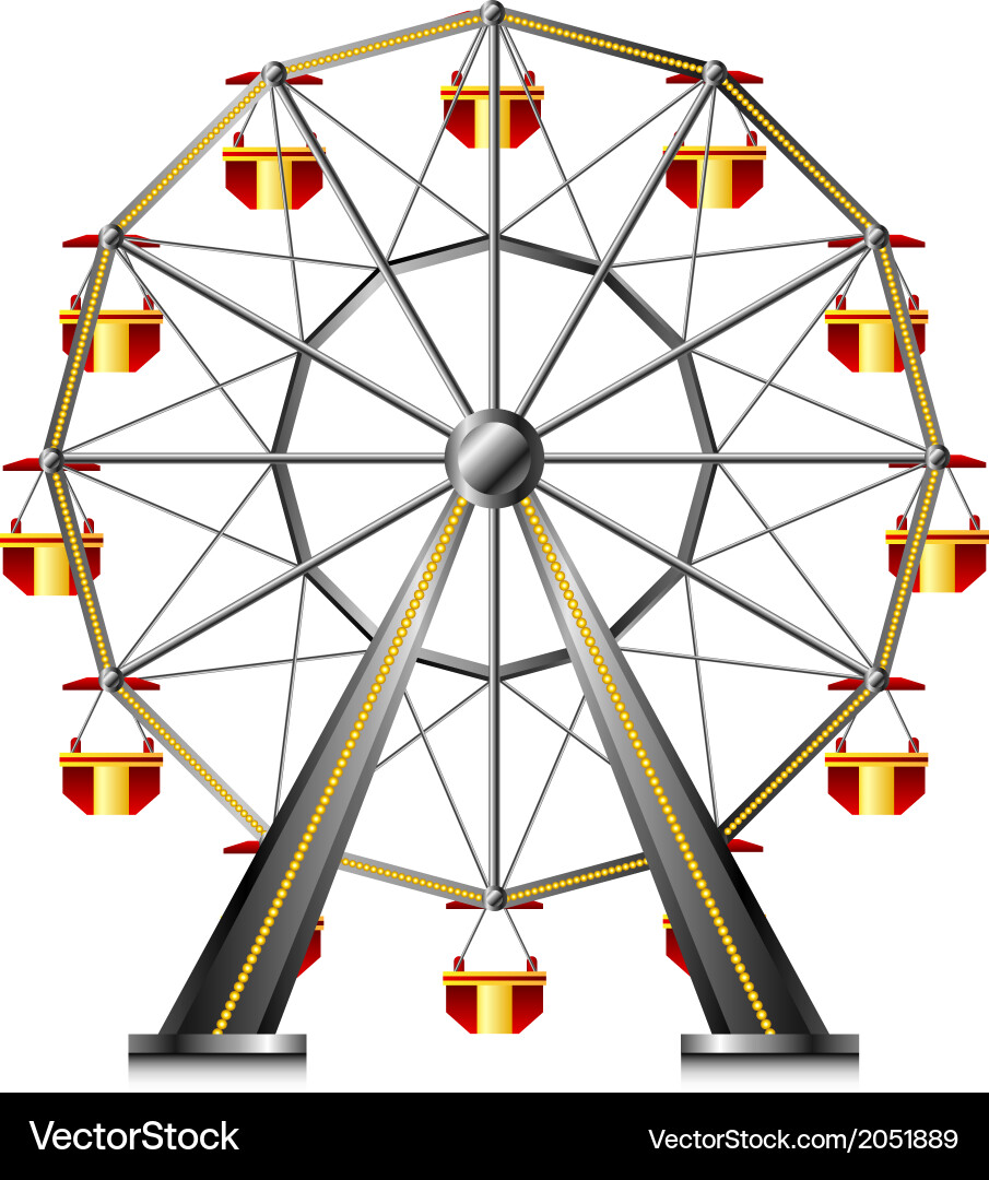 Ferris wheel Royalty Free Vector Image - VectorStock