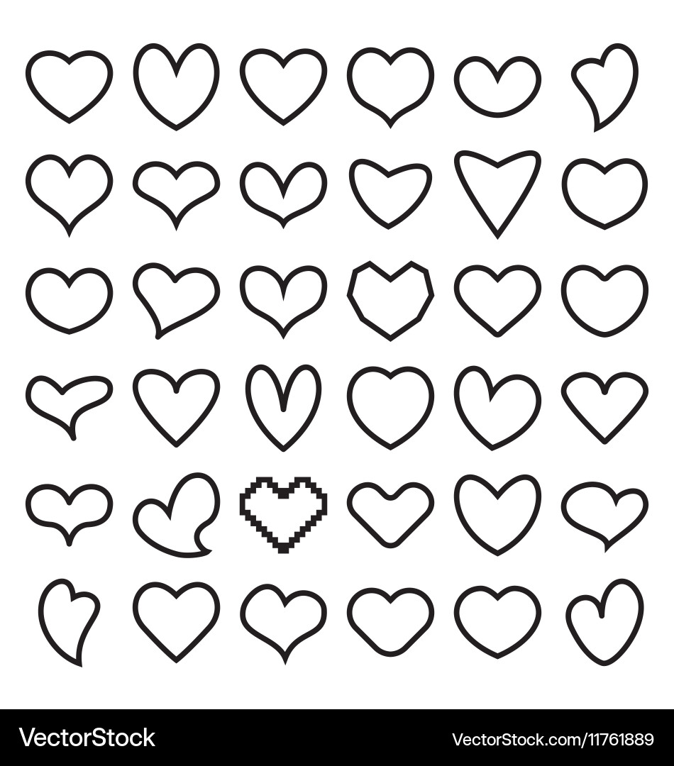 Linear Heart Vector Images (over 100,000)