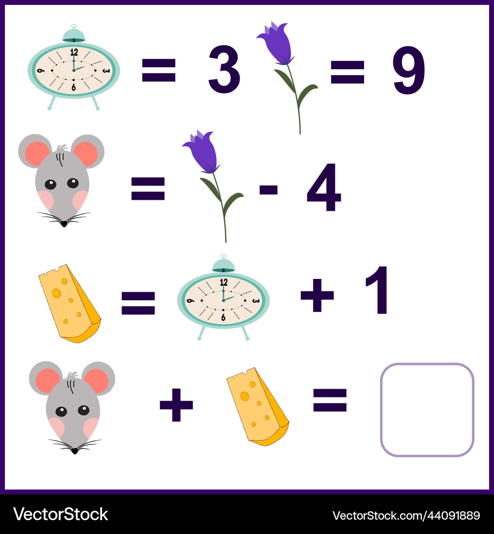 Math task additional education2 Royalty Free Vector Image