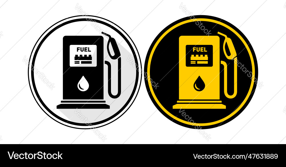 Petrol or fuel station icon Royalty Free Vector Image