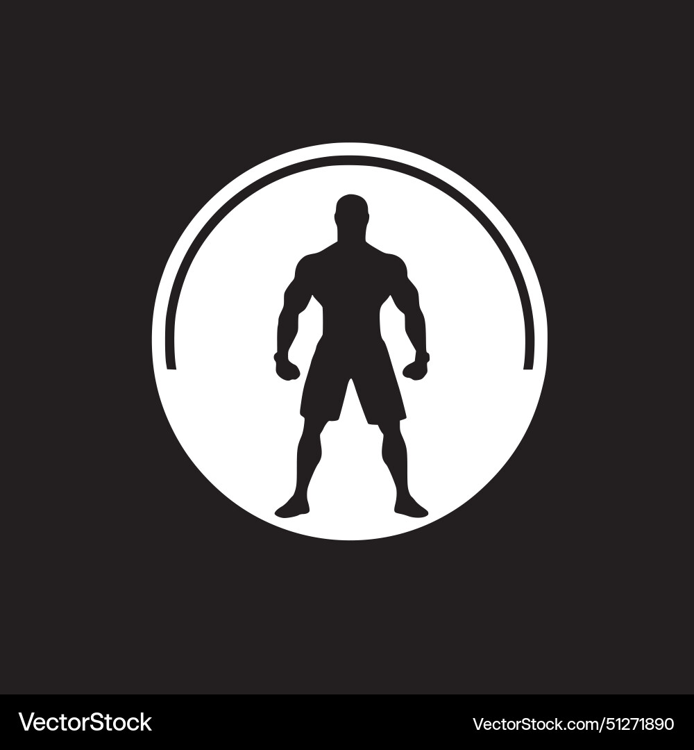 Gym - black and white Royalty Free Vector Image