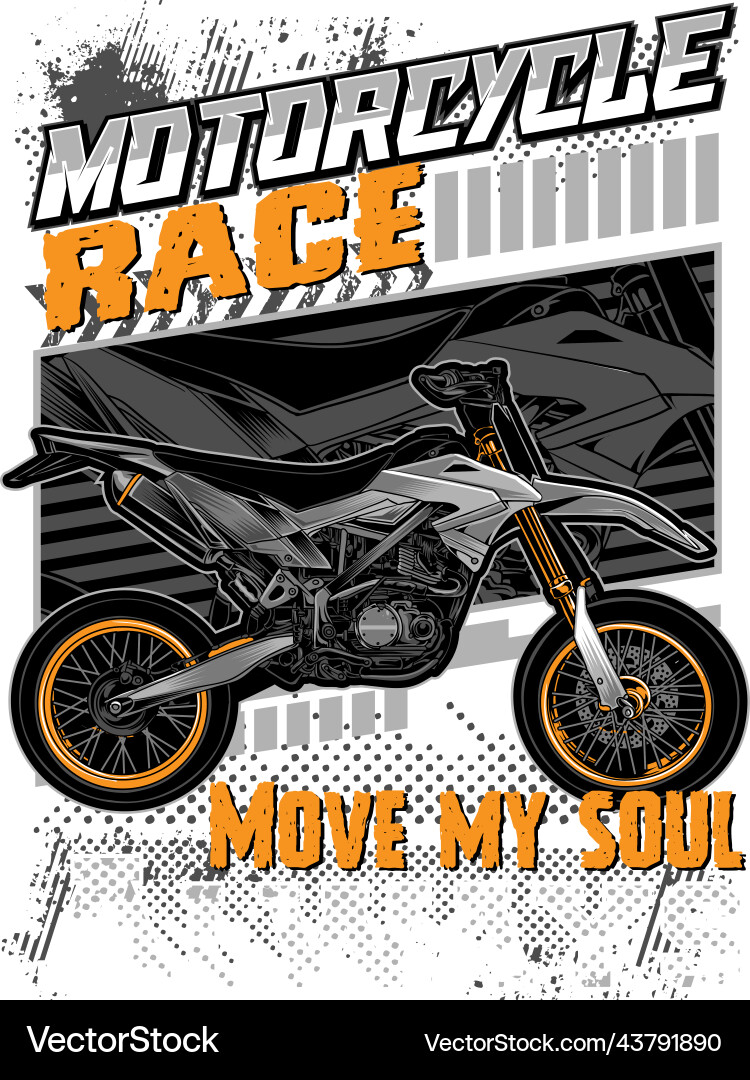 Motorcycle race Royalty Free Vector Image - VectorStock