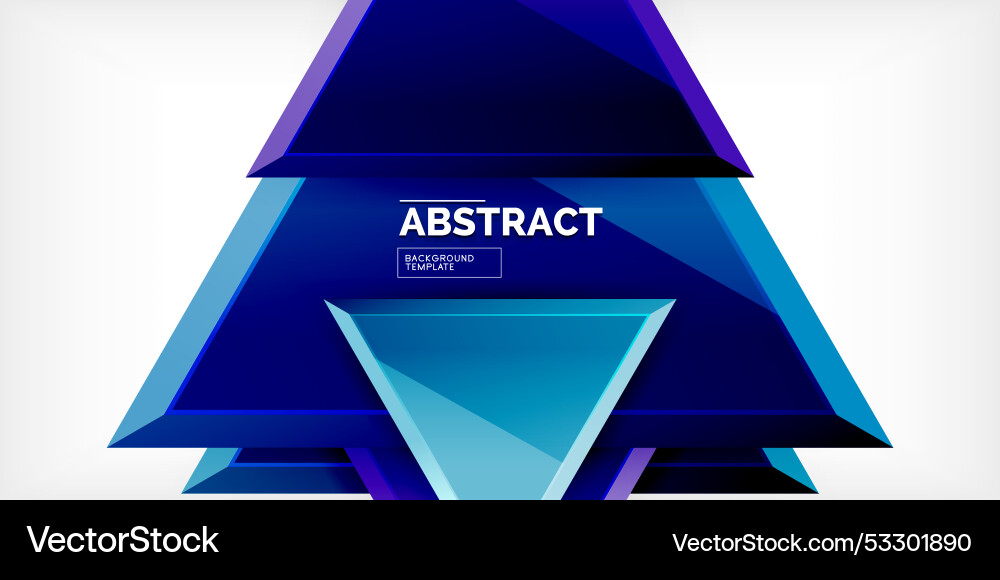 Triangle glass shapes geometric abstract Vector Image