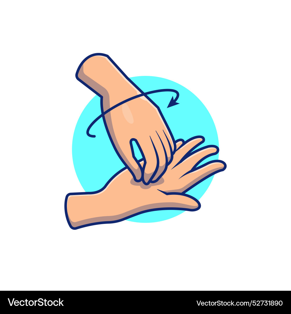 Washing hand cartoon Royalty Free Vector Image