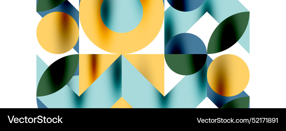 Circle pattern round elements with lines Vector Image