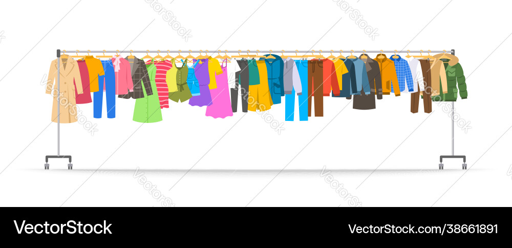 Mens clothes hanger racks Vector Images & Graphics for Commercial Use ...