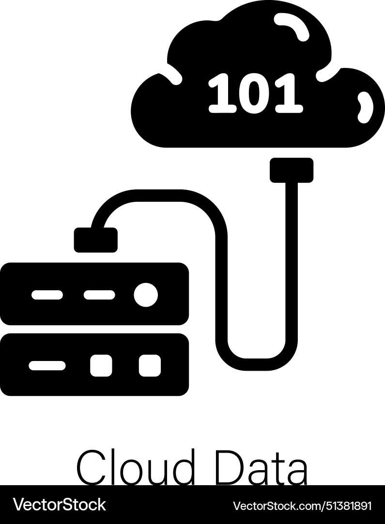 Cloud data Royalty Free Vector Image - VectorStock