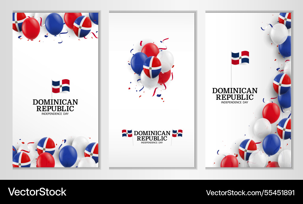 Independence day in the dominican republic Vector Image