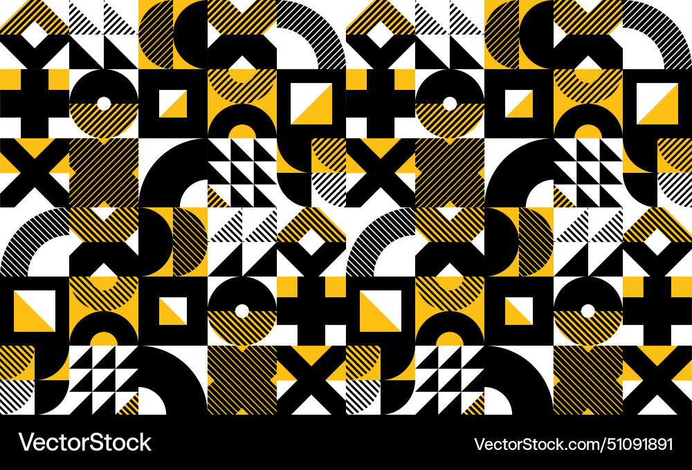 Seamless abstract background in yellow color Vector Image