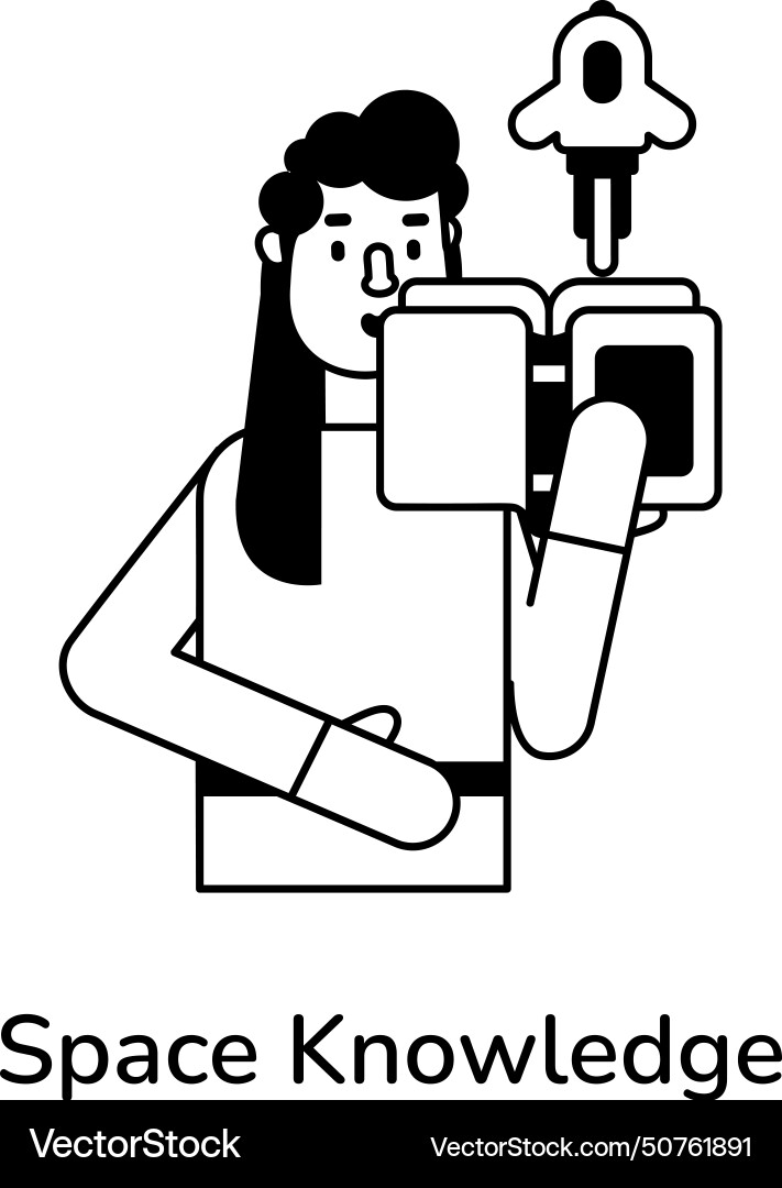 Space knowledge Royalty Free Vector Image - VectorStock